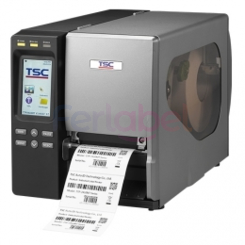 STAMPANTE TSC TTP-2410MT, TRASFERIMENTO TERMICO 203DPI, RTC, DISPLAY, TSPL-EZ, USB, RS232, LPT ...